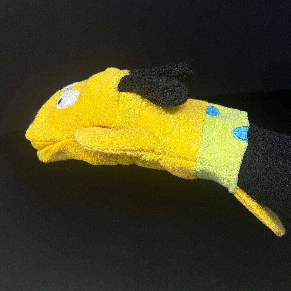 Early Learning Centre Yellow Dog Hand Puppet Black Ears Nose 2008 12 ...