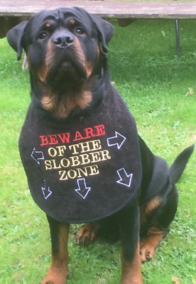 BIG DOG SLOBBER BIB SLOBBER ZONE NEWFOUNDLANDS, ST BERNARDS & ALL ...