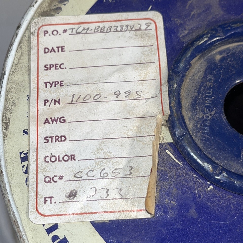 50' 18/3 BRAIDED Shield Broadcast & Security Cable PVC Jacket White VTG ...