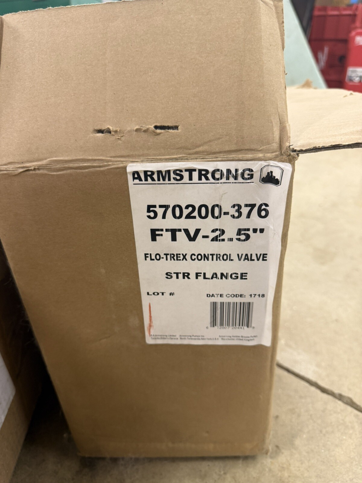 (4) Armstrong FTV-2.5FS Straight Or 90 Flanged Flo-Trex Combination ...