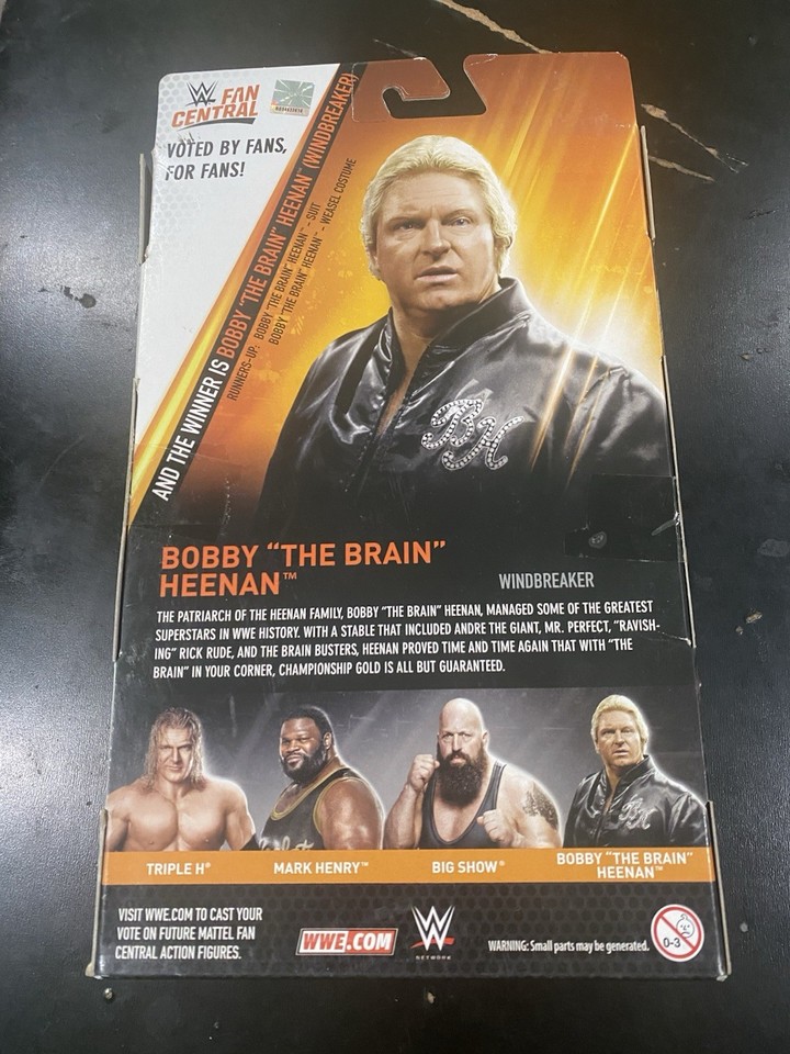 Bobby The Brain Heenan 2017 Mattel WWE Elite Fan Central Wrestling ...