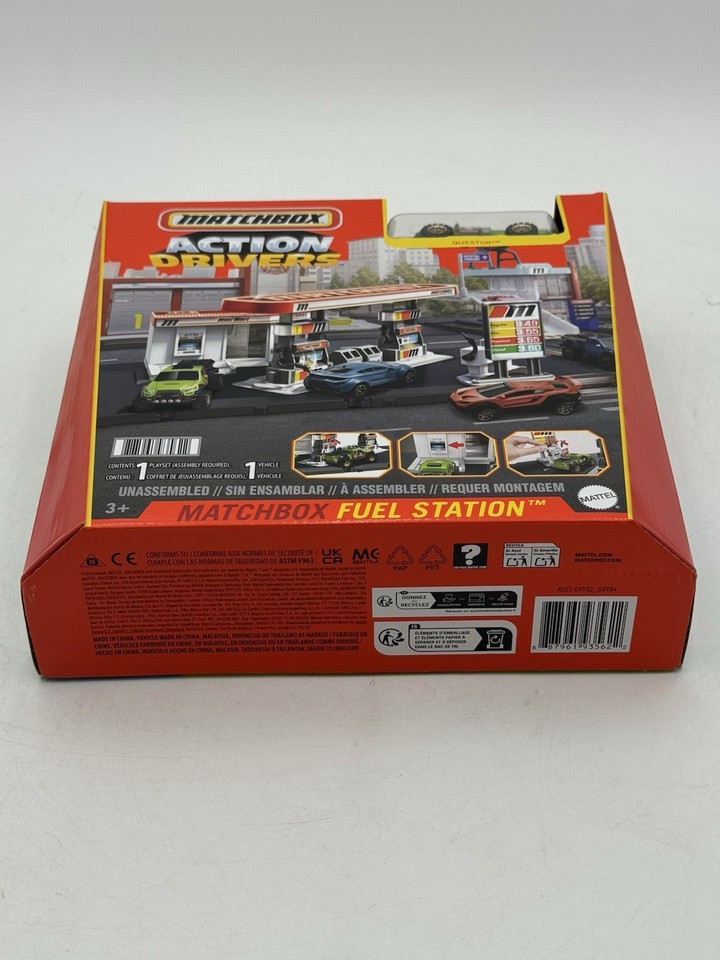 Matchbox Action Drivers Fuel Station Play Set w/ Questor Truck -1:64 ...