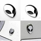 2 Pack Metal 3D Alienware Alien Head Car Auto Logo Sticker Badge Emblem ...