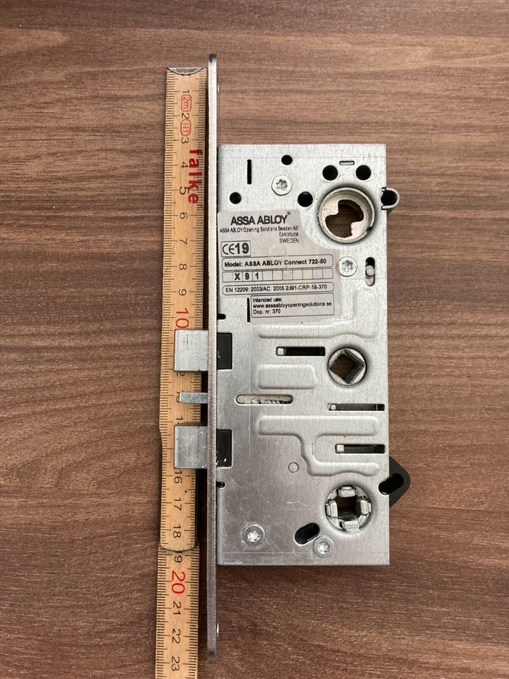 Assa Abloy Lock Case Connect 722-50 L: 22.5cm Emergency Exit Double ...