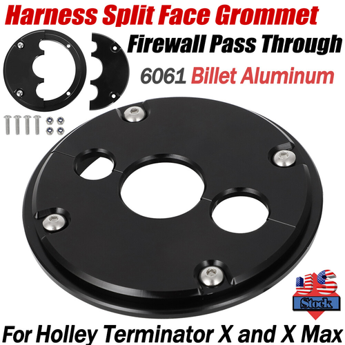 For Holley Terminator X Firewall LS Harness Split Face Grommet - 3 Hole ...