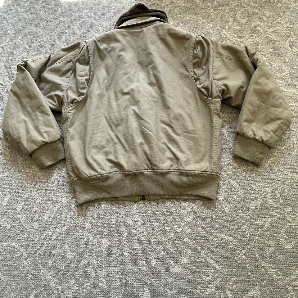 Rothco Tactical B-15 Flight Jacket Men L Military Bomber B15 Fur Collar ...