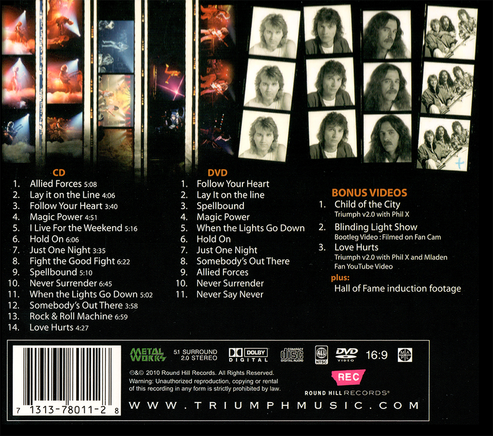 Triumph ~ Greatest Hits [Remixed] CD + DVD 2010 Round Hill Records ...