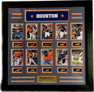 2022 Houston Astros World Series Framed Laser Etched Signatures ...