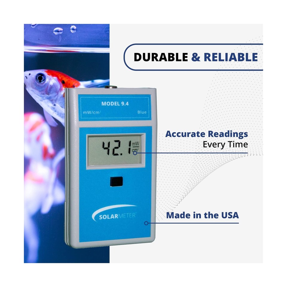 Solarmeter Model 9.4 Visible Blue Light Meter, Handheld Digital ...