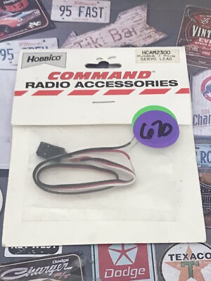 Hobbico HCAM 2300 Servo/Battery Lead Futaba J Male RC Airplane Car New ...