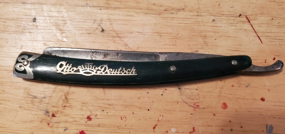 Otto Deutsch’s Hans Germany Dark Translucent Green Handle Straight ...