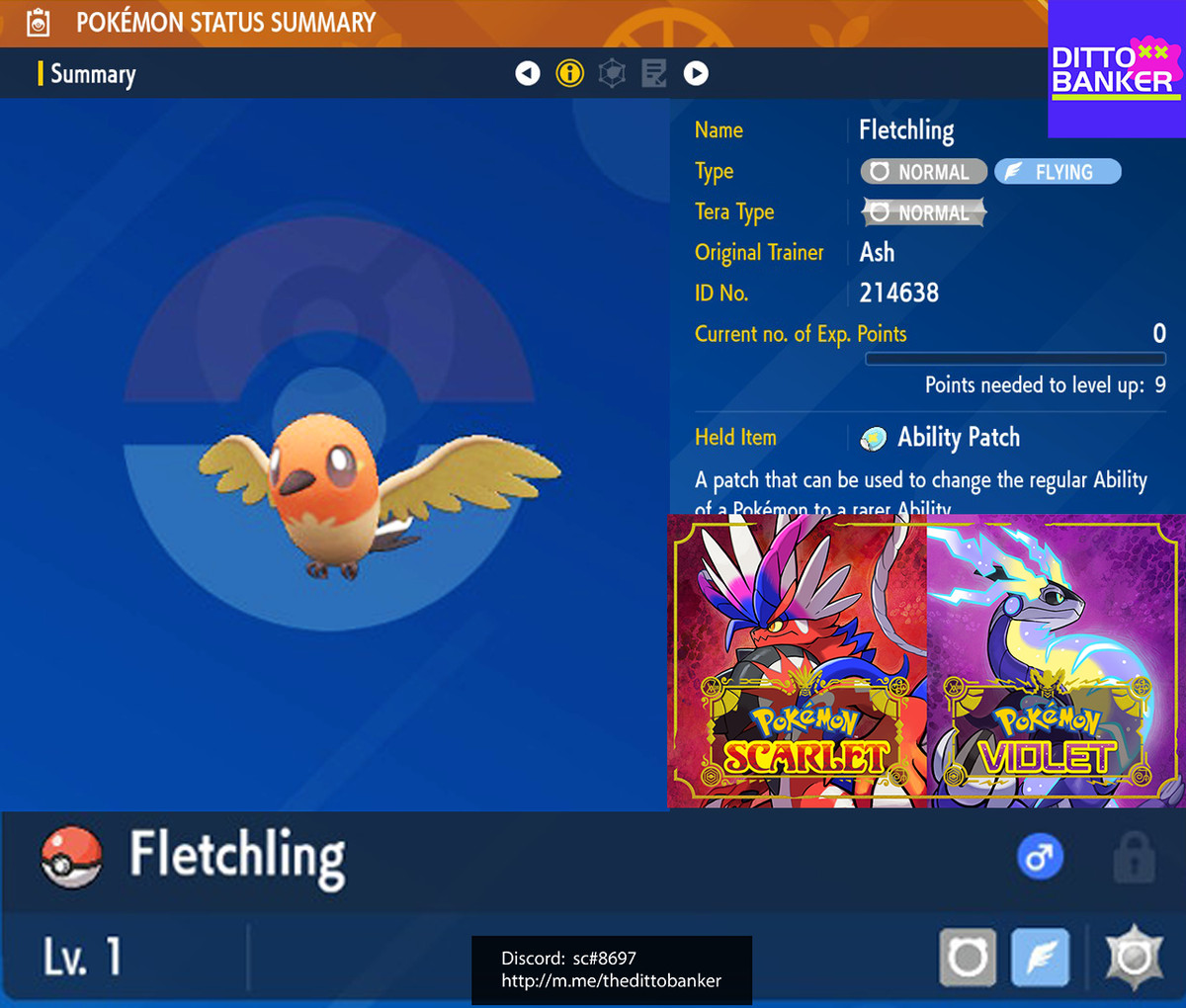 Shiny Fletchling