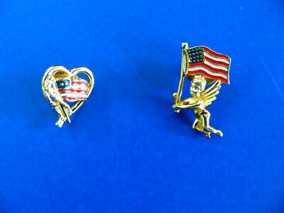 Two Flag Lapel Pins | eBay