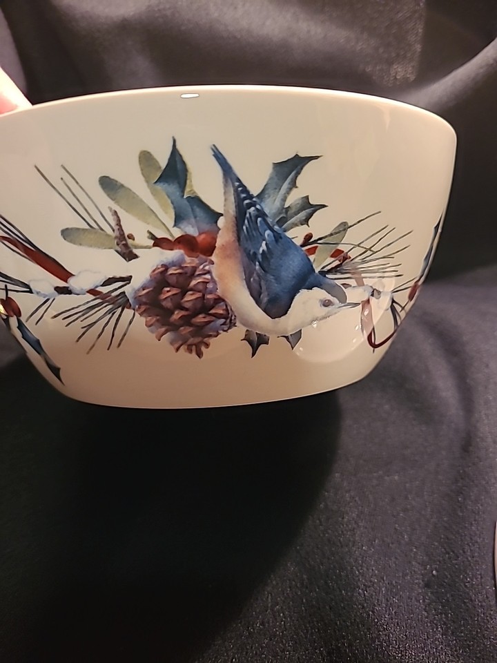 LENOX-American By Design- "WINTER GREETINGS" COVERED DISH | eBay