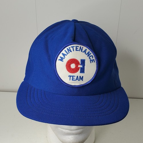 VTG OI Maintenance Team Patch Logo Snapback Hat Baseball Cap Full Foam ...