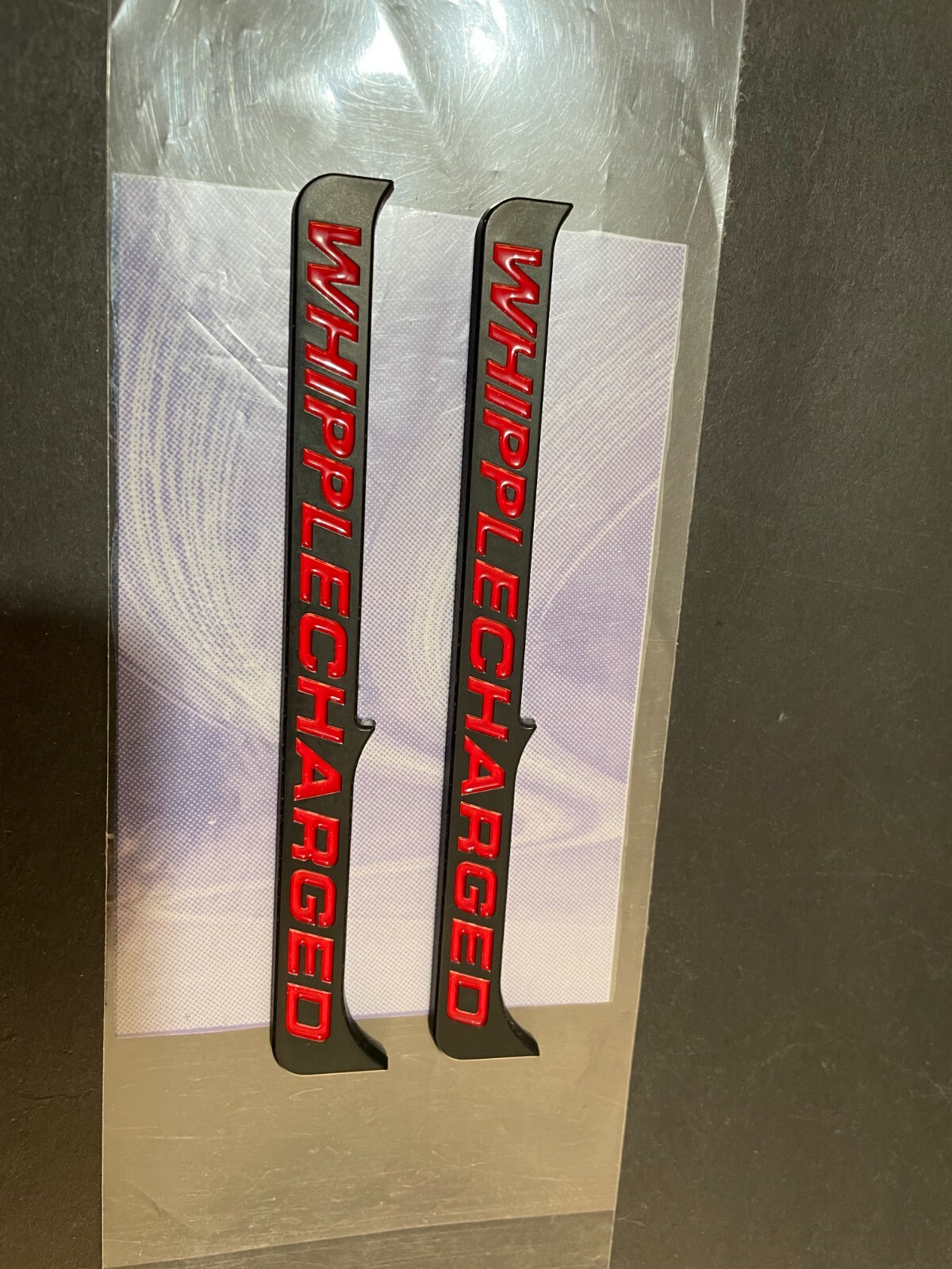 2015-2020 WHIPPLE CHARGED Emblems Badge Matte Black & Red - 2pcs | eBay