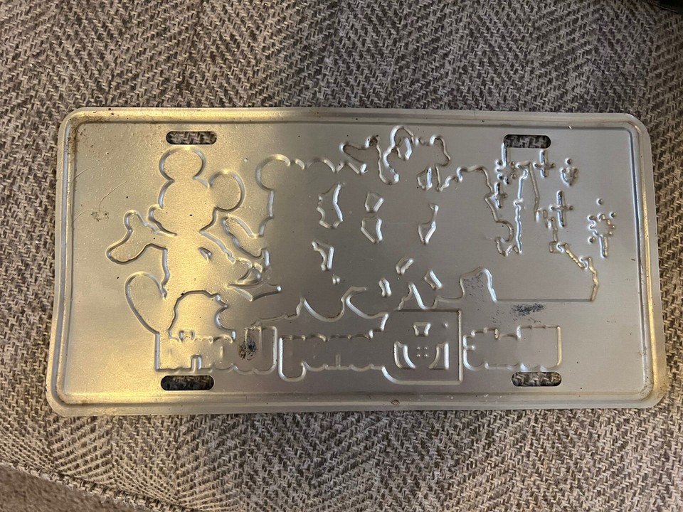 Walt Disney World 1980s License Plate VINTAGE Mickey Minnie Donald ...