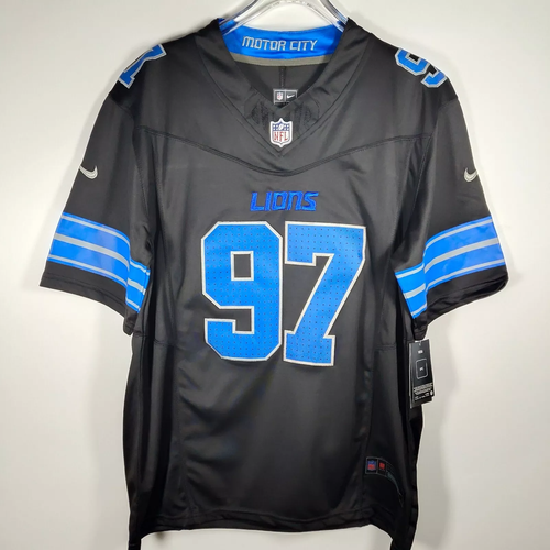 Men's Aidan Hutchinson #97 Lions Black Player Game Stitched Jersey | eBay