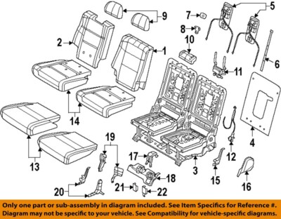 CHRYSLER OEM 11-23 Durango Rear Seat Components-Lower Cover 1UP52DX9AA ...