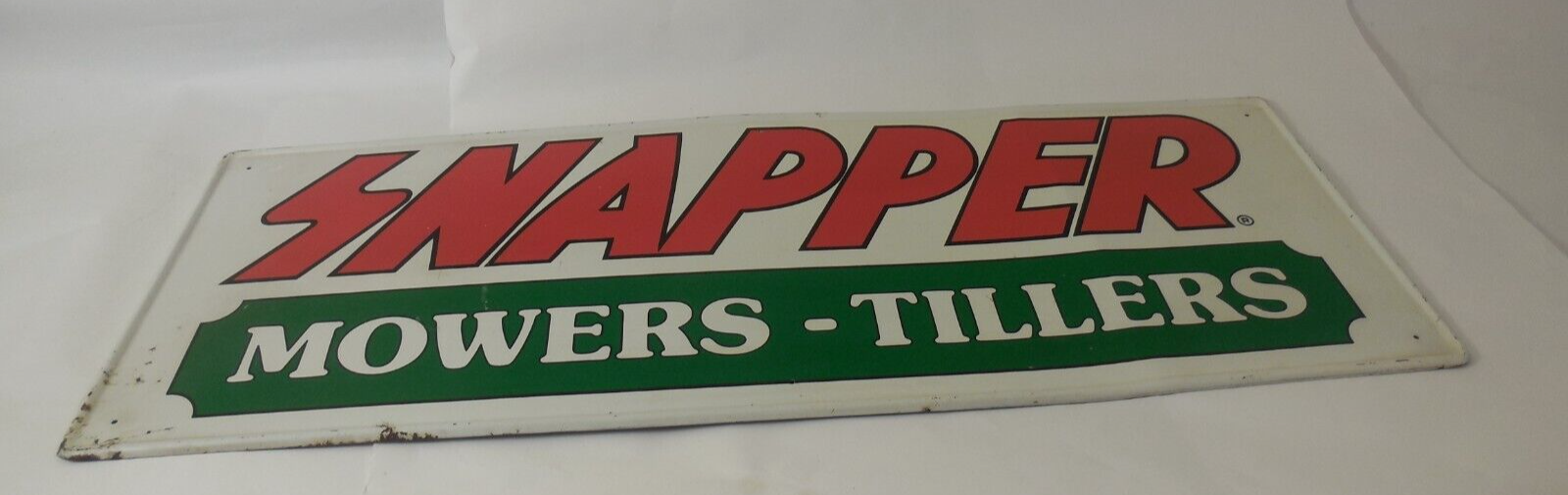 Rare Vintage Snapper Mowers Tillers Metal Gas Dealer Advertising Sign ...