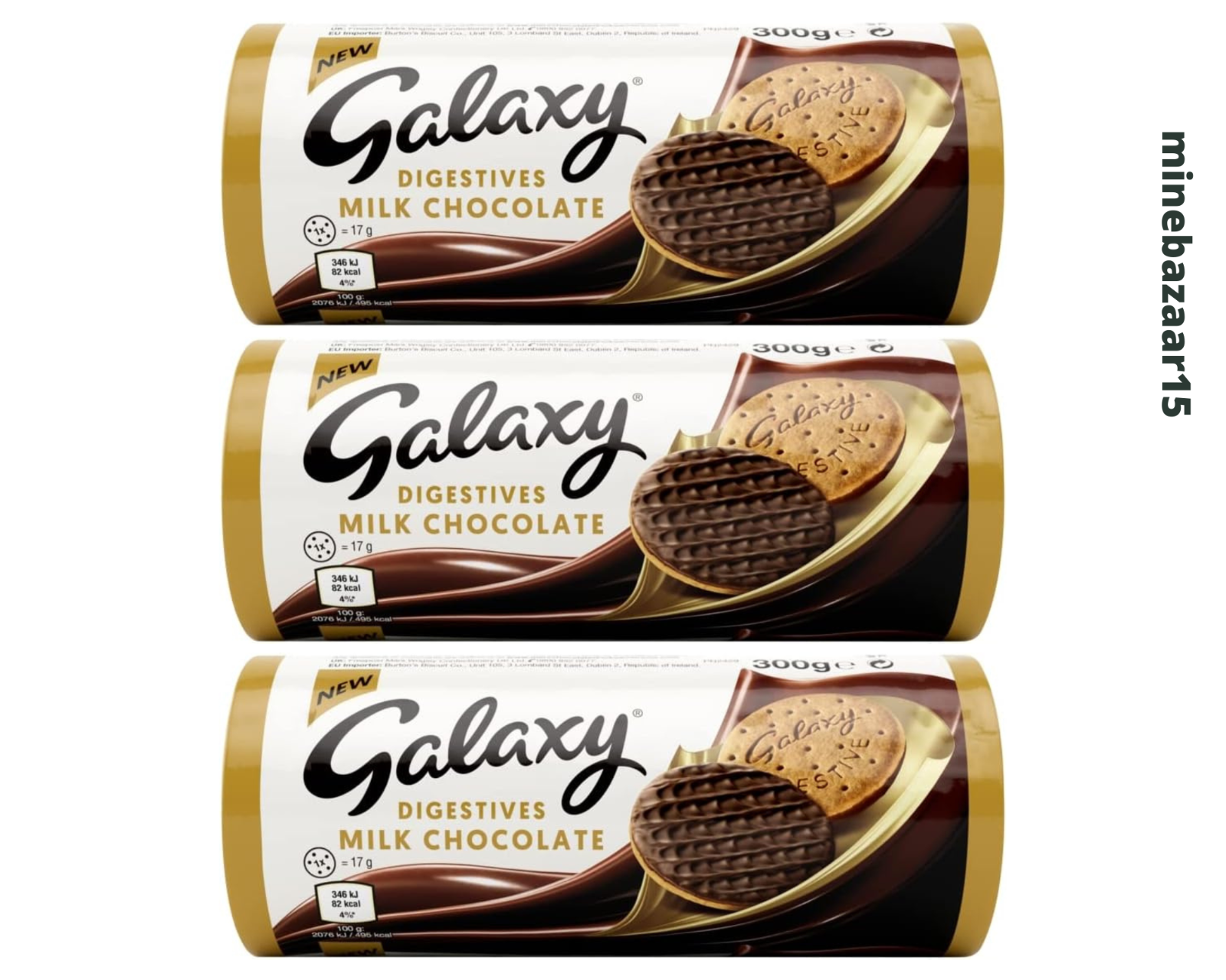 Galaxy Choc Digestives 300g Pack Of 3 |UK Free And Fast Dispatch | eBay UK