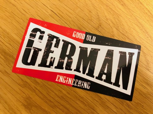 GOOD OLD GERMAN ENGINEERING Aufkleber Sticker Deutschland Tuning Scene ...