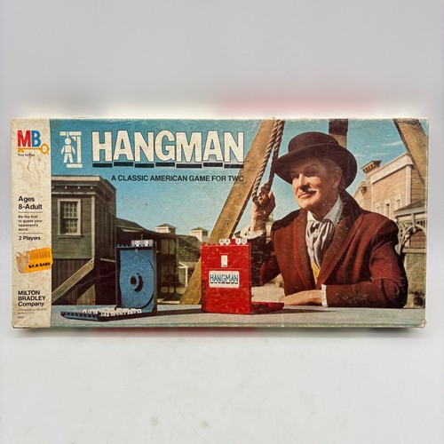 VINTAGE Hangman COMPLETE Milton Bradley 1976 Vincent Price Words ...
