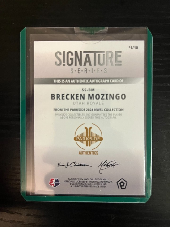 Blue * 1/10 ~ Brecken Mozingo Auto Super short print SSP SP signed 2024 ...