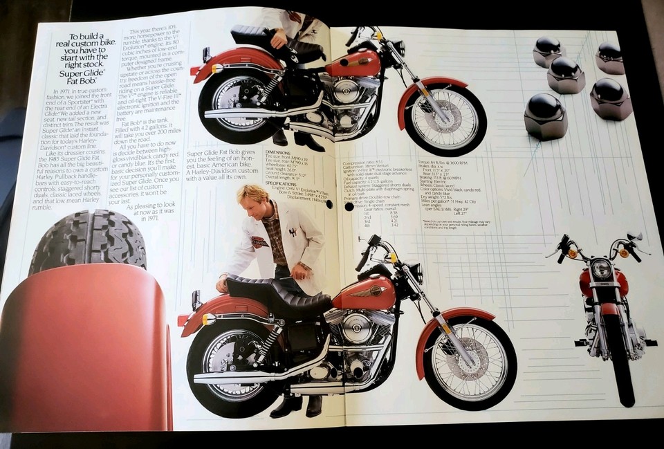 1984 Lot Of Harley Davidson Magazine Brochures Booklets Ephemera VTG ...