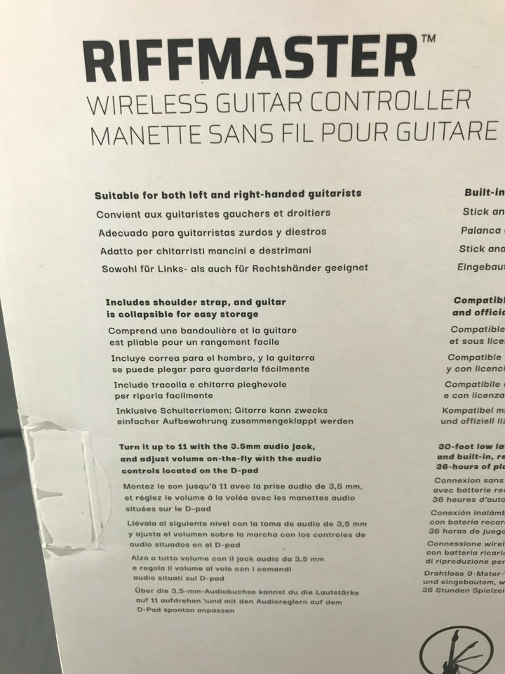 PDP RIFFMASTER Wireless Guitar Controller PS5 PS4 Fortnite Festival ...