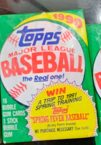 1990 Topps Baseball Wax Pack From Box Griffey Jr? Frank Thomas? Sammy ...
