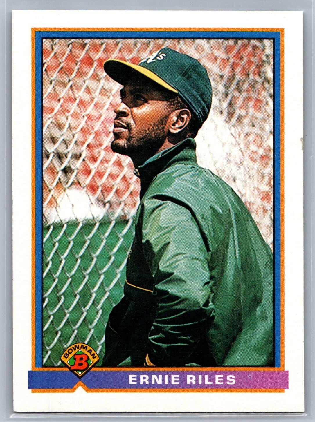 1991 TOPPS BOWMAN CARD # 217 Ernie Riles - Oakland Athletics | eBay