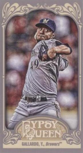 2012 Topps Gypsy Queen - Mini Arm Back #155 Yovani Gallardo for sale ...