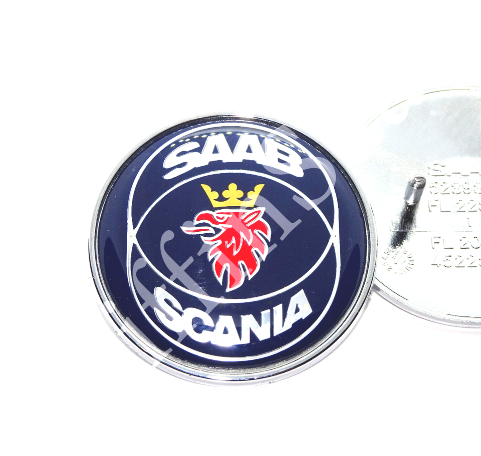 Scania Saab 9-3 93 900 NG900 9000 Front Badge Bonnet Emblem 50mm 88-02 ...