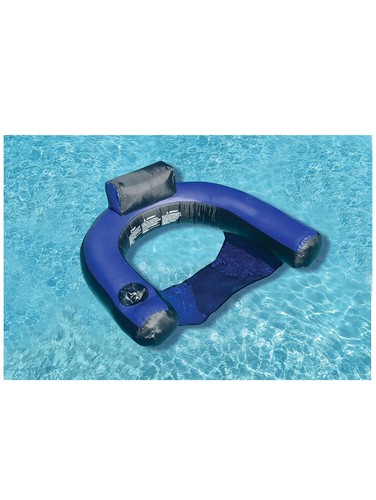Pool Inflatable Chair Fabric Covered U-Seat (a) | eBay
