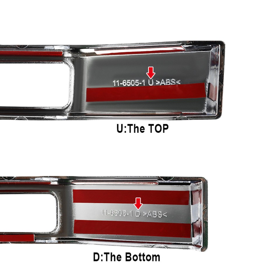 Grille Shell Center Moldings Chrome Mesh Upgrade 17-18 Ford F250 F350 ...