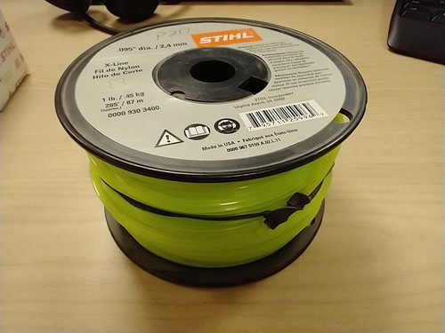 Stihl Trimmer Line 0000-930-3400 (2.4mm/.095" - 87m/285') Neon Line (1 ...