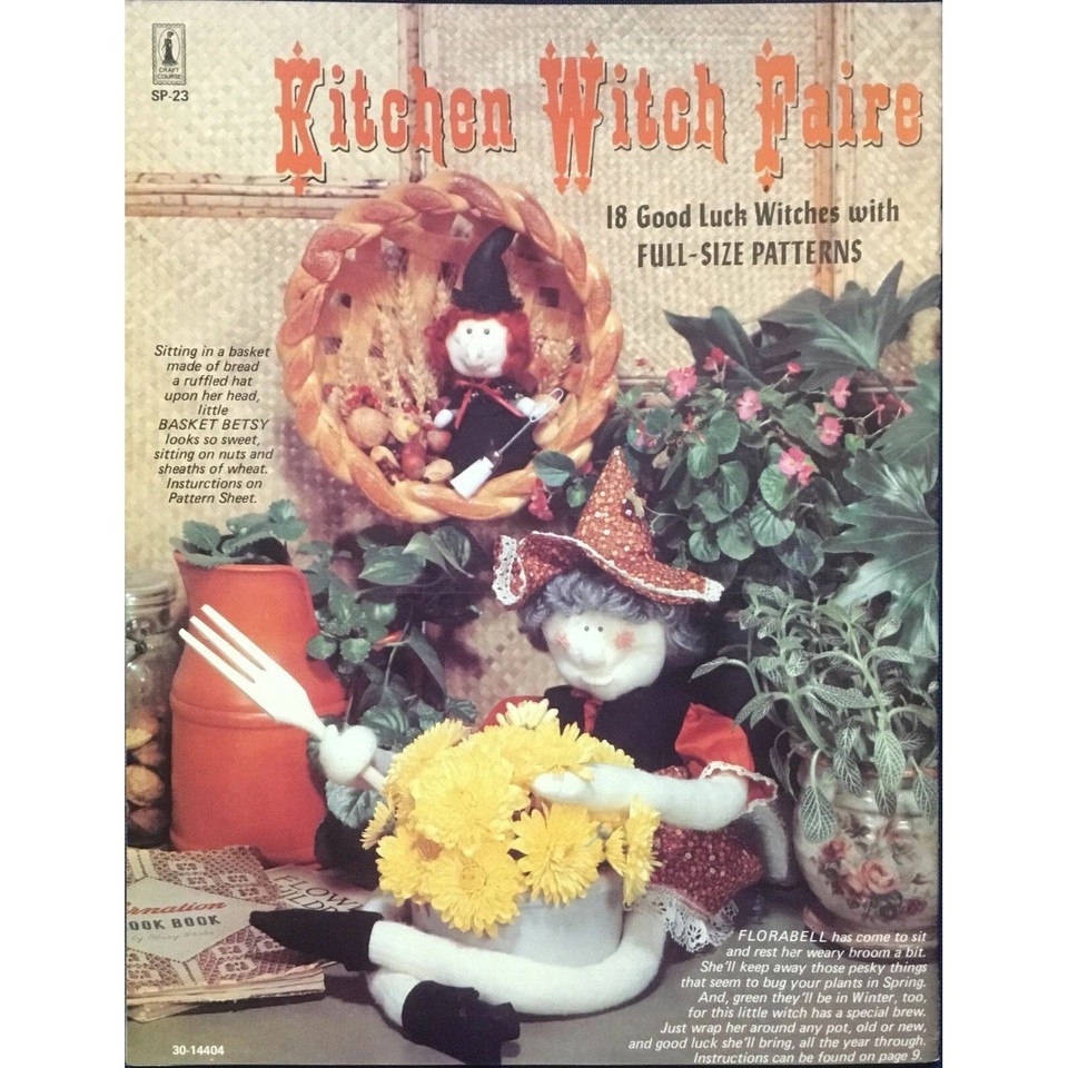 Kitchen Witch Faire Pattern Booklet for Making Good Luck Witches 18 ...