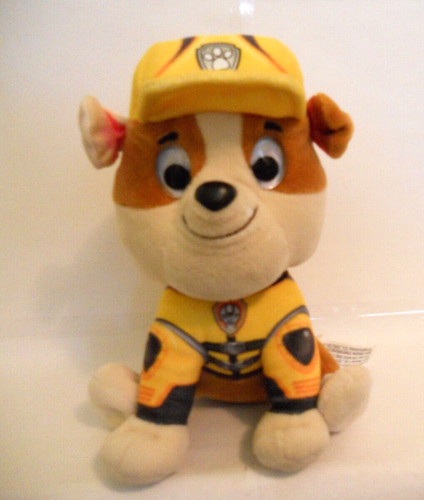 Paw Patrol The Movie Rubble Bulldog Dog 6.75 Inch Stuffed Toy (No Hang ...