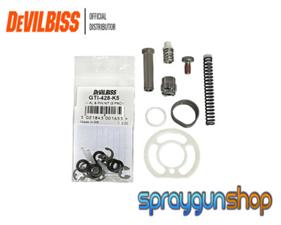 DeVilbiss GTI PRO / SRI PRO Spray Gun Service Kit - Brand New - PRO-415 ...