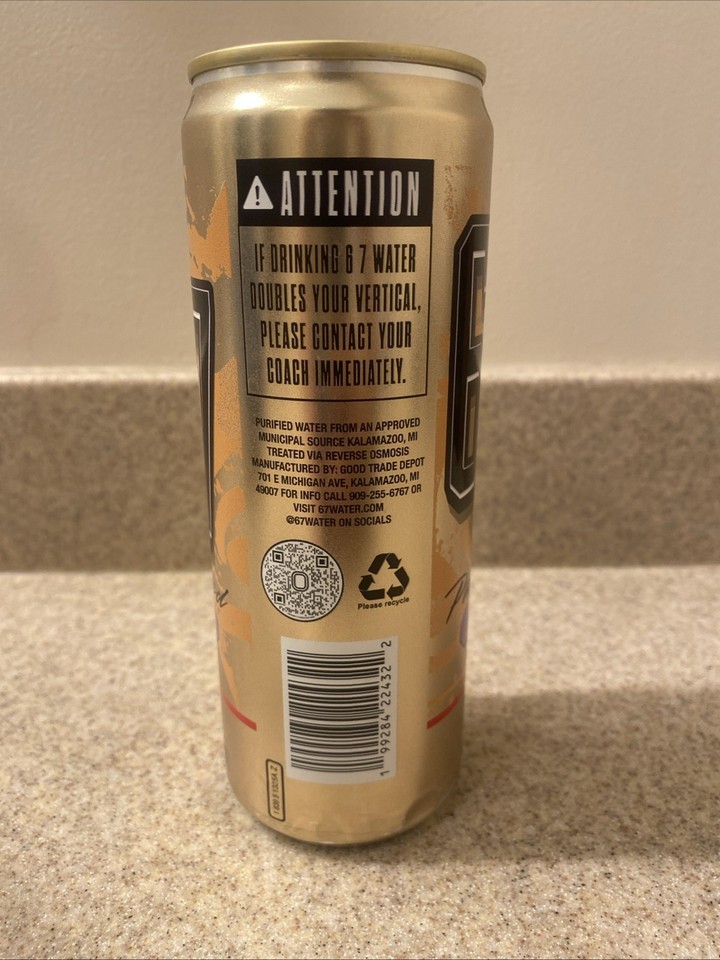 VIRAL 67 Water Super Rare Collector's Basketball Water Overtime TK ...