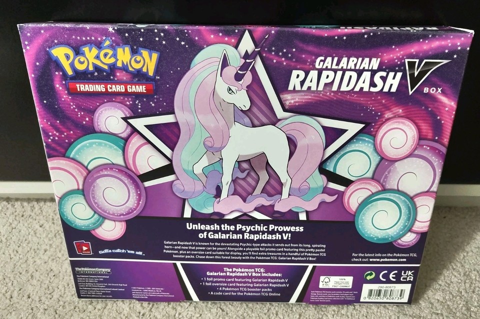 Sword & Shield Pokemon TCG Galarian Rapidash V Box New Sealed | eBay