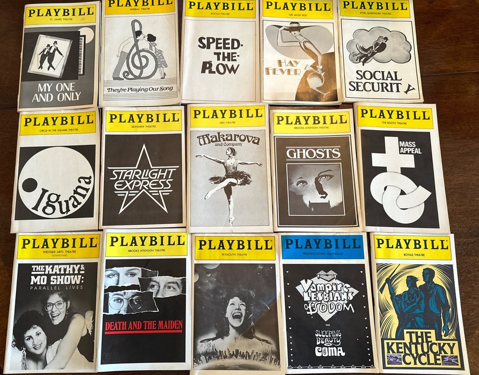 Lot Of 15 NY Playbills - Lily Tomlin, Starlight Express, My 1 & Only ...