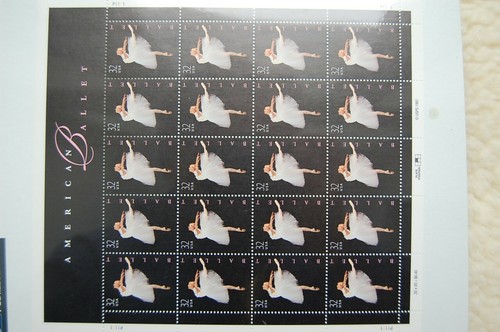 Ballet Stamp Full Sheet Issued in New York, NY 9/16/98 Sc#3237 Face $6. ...