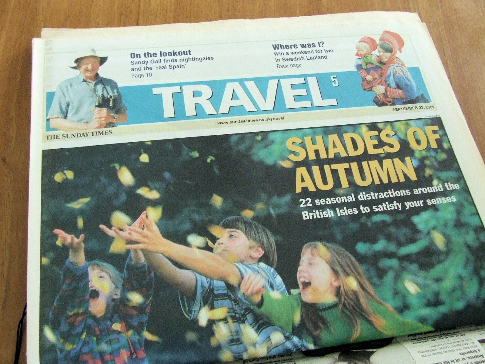 THE SUNDAY TIMES NEWSPAPER SEPT 23 2001 + SPORT + BUSINESS + NEWS ...