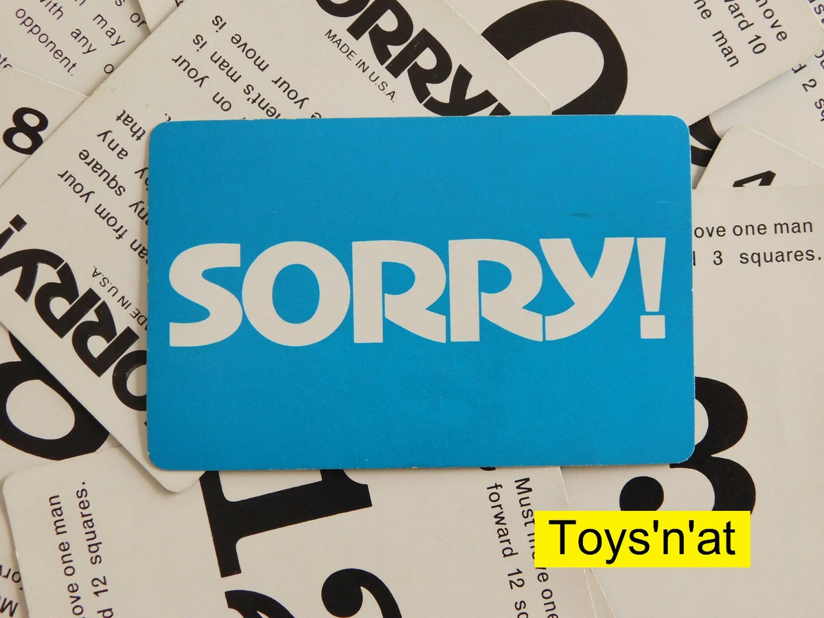 Sorry Game Cards Replacement