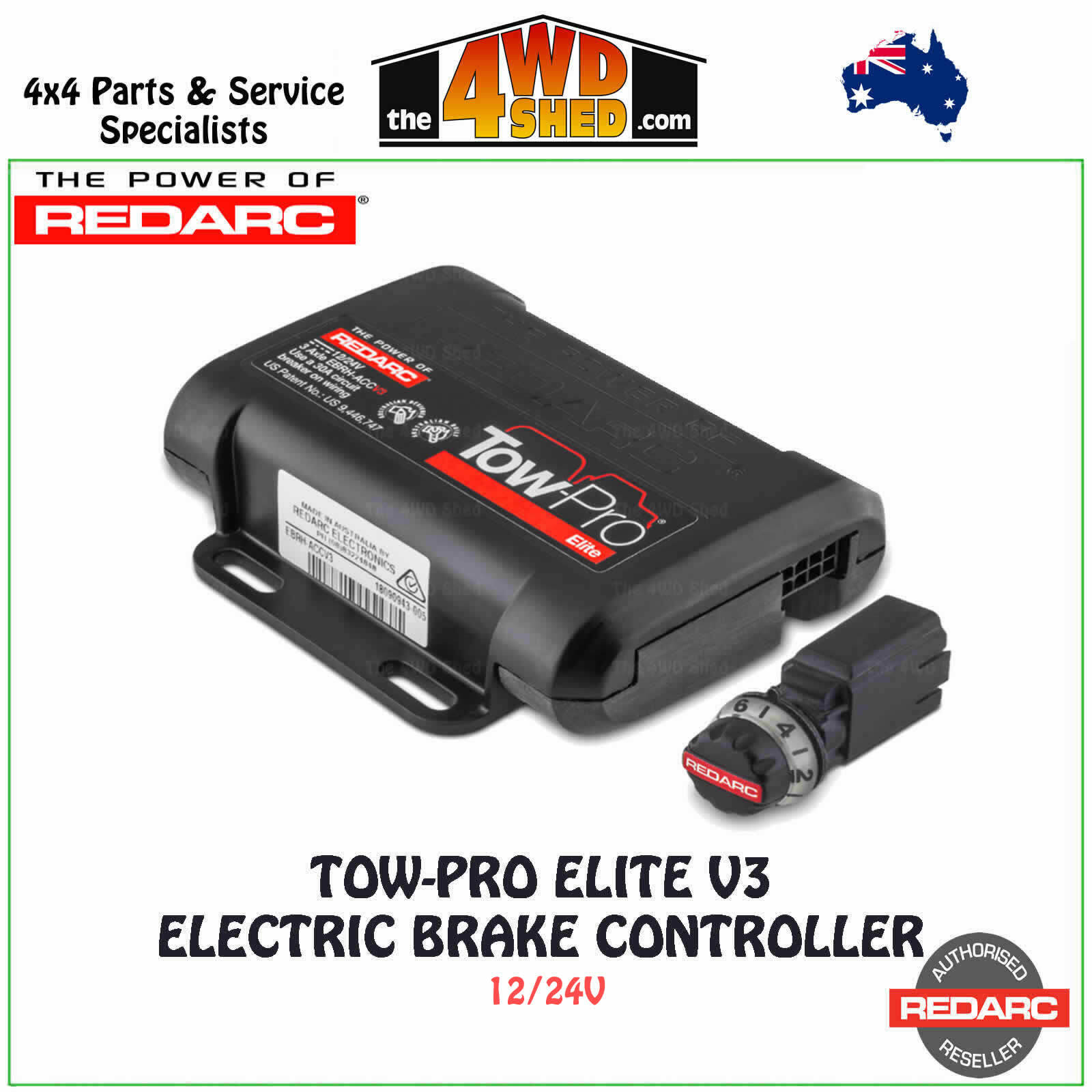 Redarc V3 Tow Pro Elite Electric Brake Controller 12/24V EBRH-ACCV3 ...