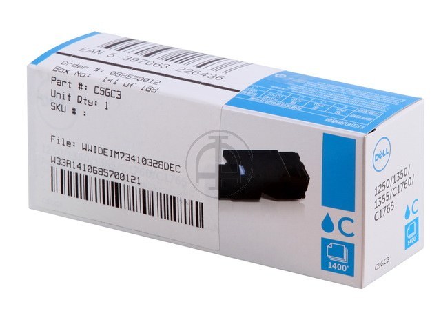 GENUINE Dell 1350 1355 C1760 C1765 Black Yellow Magenta Cyan Toner ...