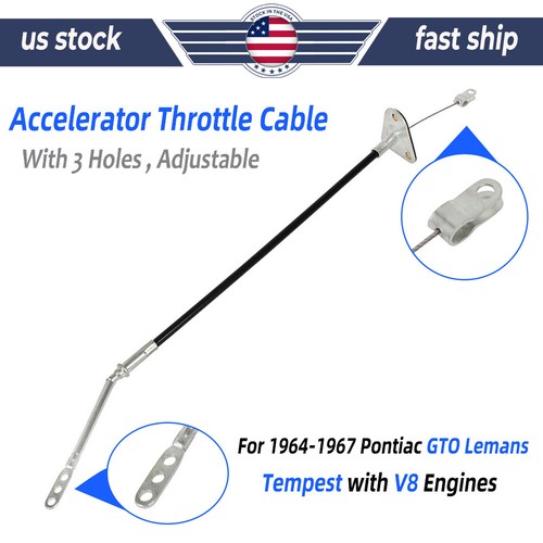Accelerator Throttle Cable For 1964-1967 Pontiac Lemans Tempest GTO 326 ...