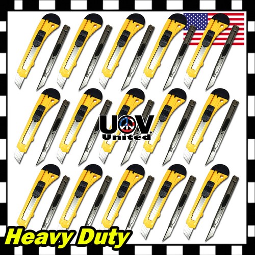 Lot Knife Utility Box Cutter Retractable Snap Off Lock Razor Sharp ...
